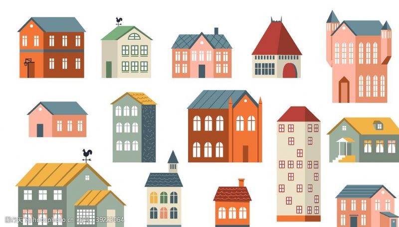 矢量房子图片免费下载_矢量房子素材_矢量房子模板-图行天下素材网